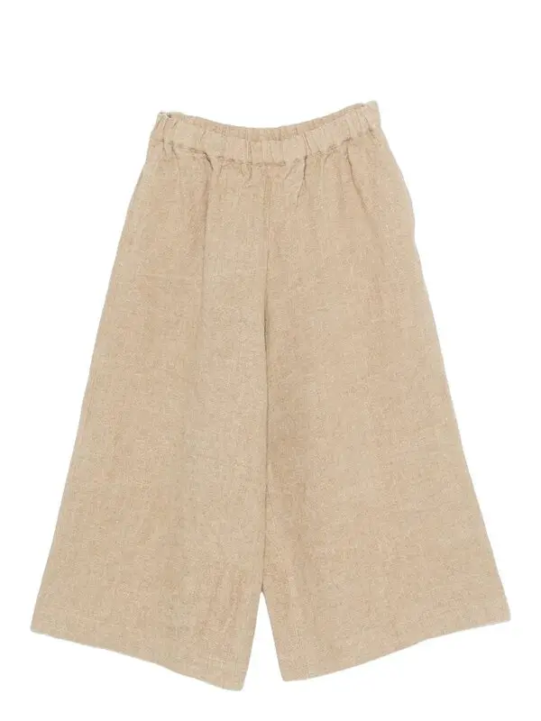 Comme Des Garçons Linen Wide Leg Trousers - Beige