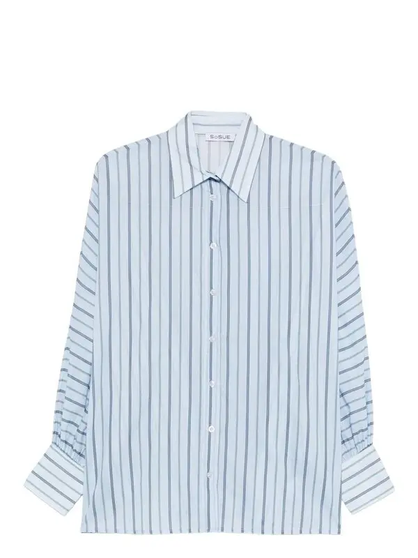 SOSUE Antonia Cotton Shirt - Sky Blue