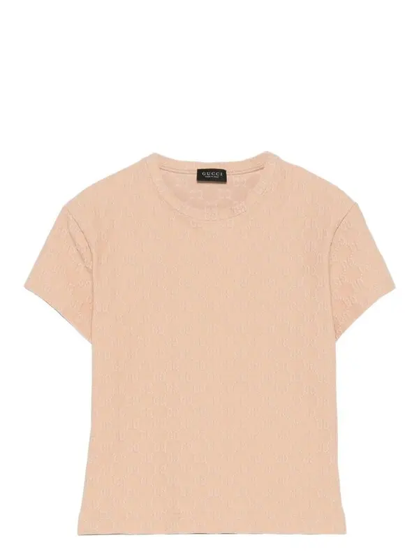Gucci Gg Jersey T-shirt - Beige