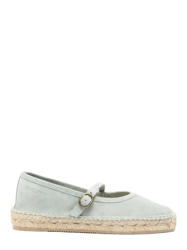 Woolrich Suede Leather Ballet Flats - Sky Blue