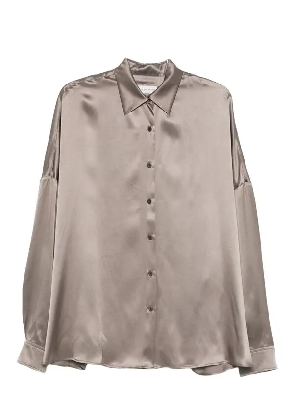 Dries Van Noten Casia Silk Shirt - Grey