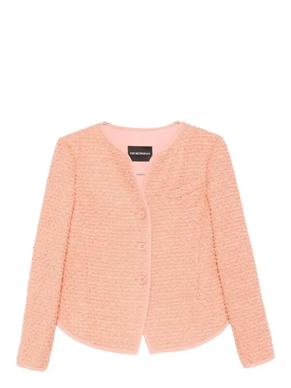 Emporio Armani Wool Blend Jacket - Pink