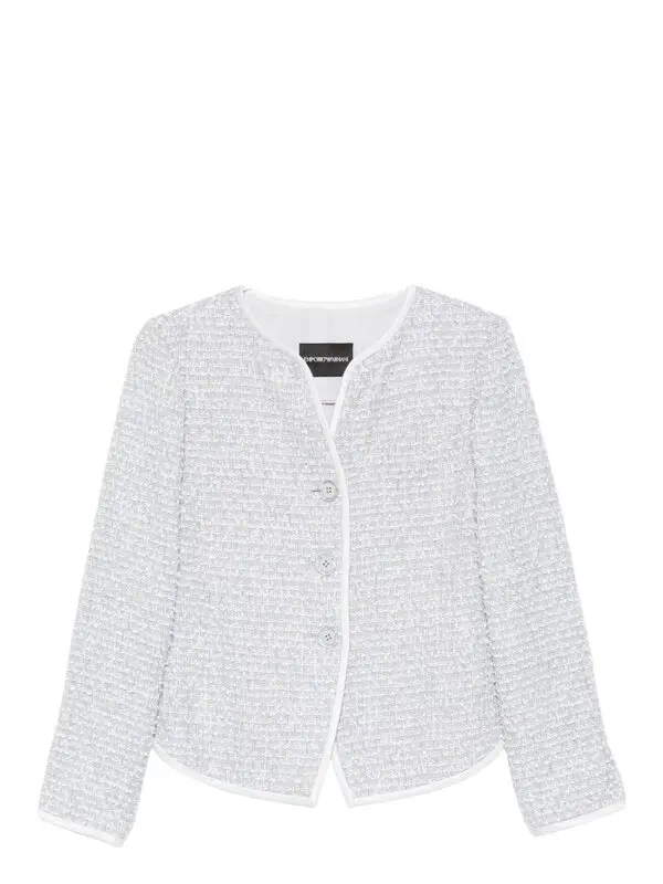 Emporio Armani Wool Blend Jacket - Grey