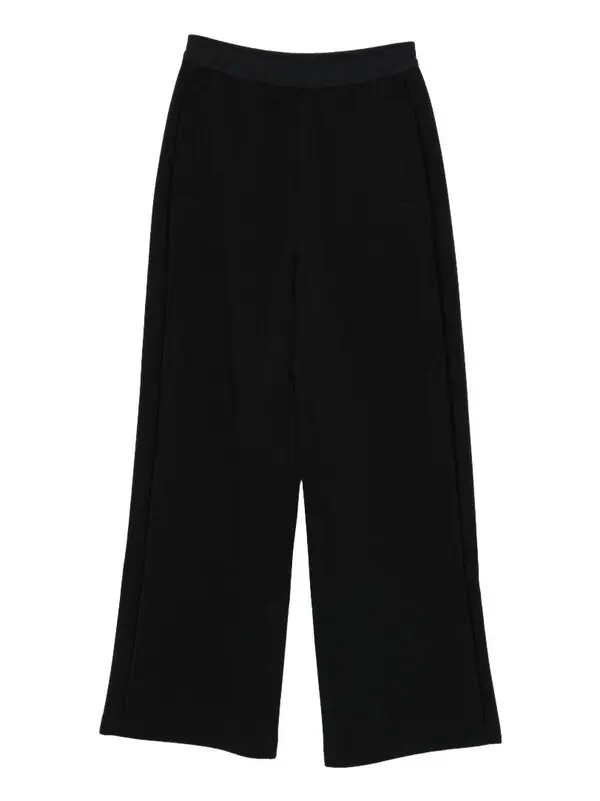 Emporio Armani Cotton Trousers - Black