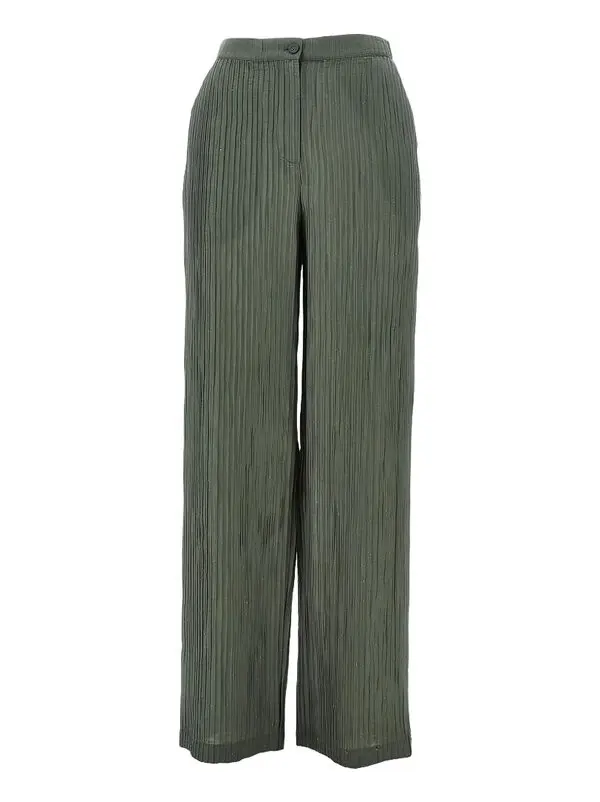 Emporio Armani Crepe Trousers - Green