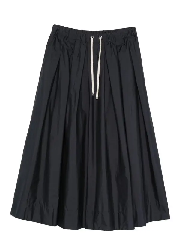 Max Mara Cotton Midi Skirt - Blue