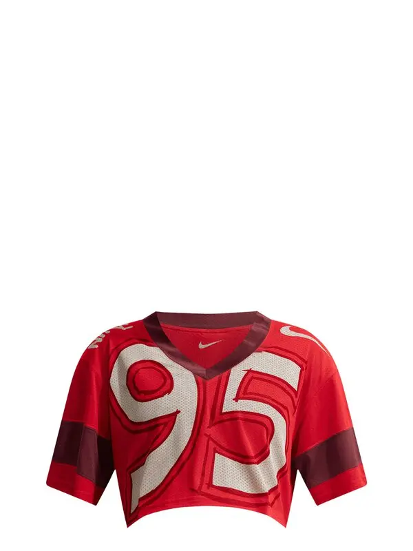 Nike Oversized Cropped Jersey - Red