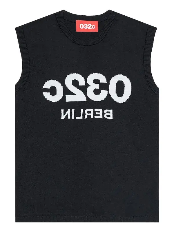 032C Hollywood To Berlin Selfie Tank - Black