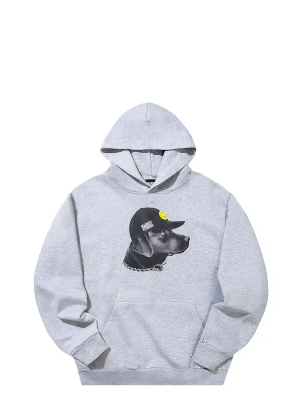 MARKET Smiley Dog Got Style Hoodie - Grey