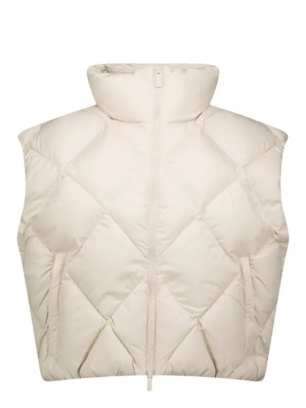 JORDAN Brooklyn Quilted Puff Vest - Brown