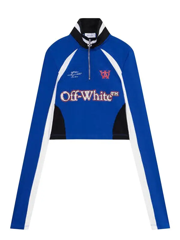 Off-White Tech Jersey Serena Long-sleeve Top - Blue