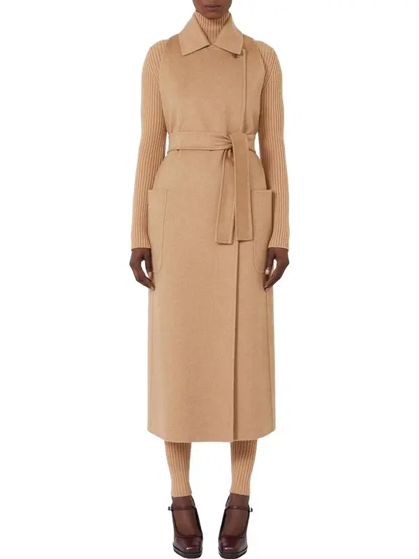 Max Mara Belted Coat - Camel