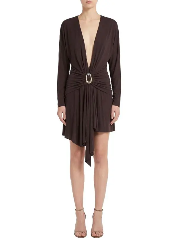 Christopher Esber Viscose Jersey Mini Dress - Brown