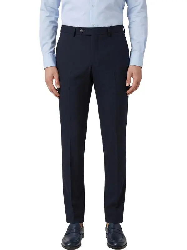 PT TORINO Wool Blend Tailored Trousers - Blue