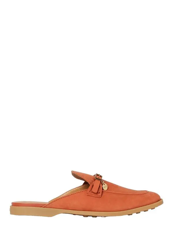 TOD'S Suede Calfskin Mules - Brown