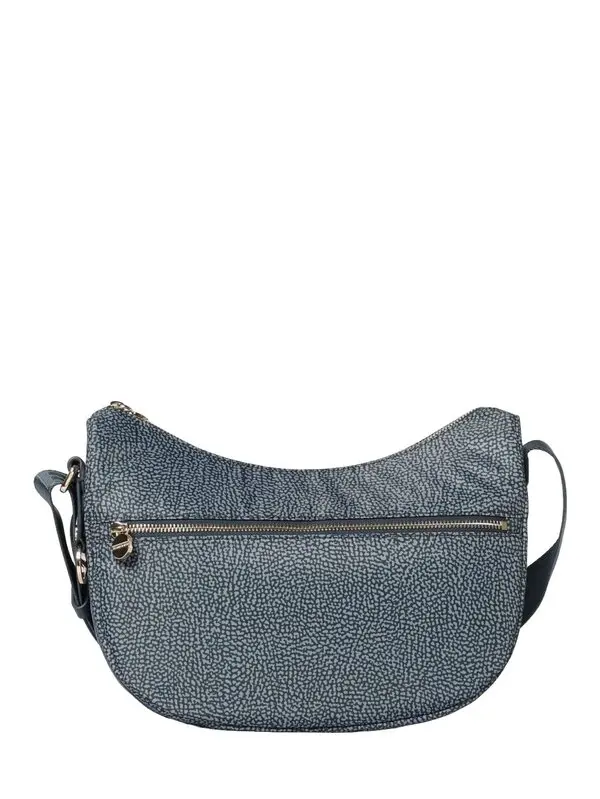 Borbonese Luna Small Print Nylon Bag - Blue