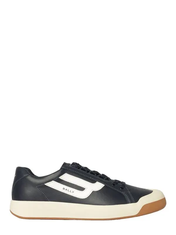 Bally Smooth Calfskin Leather Low Top Sneakers - Blue