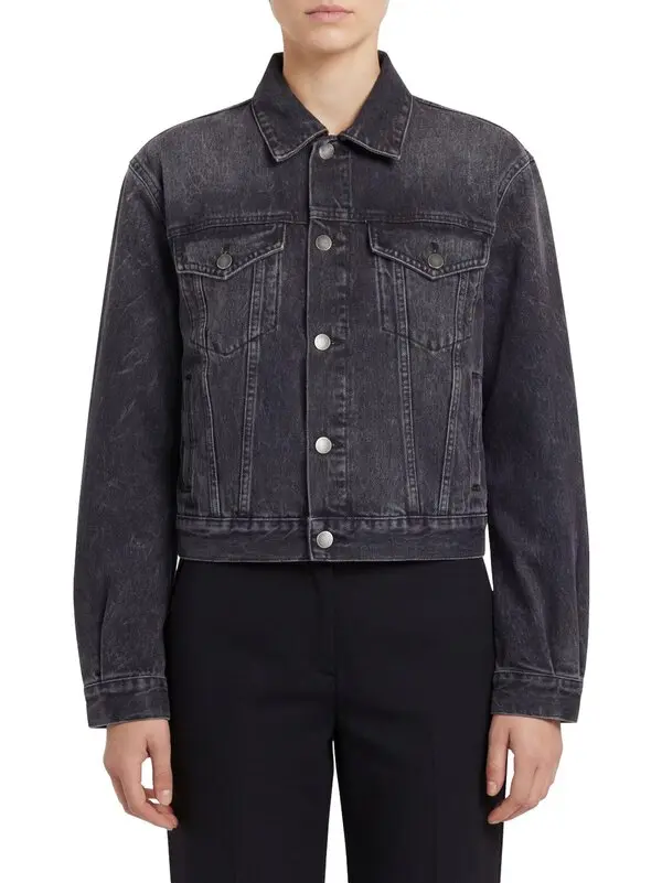 HAIKURE Cotton Denim Jacket - Black