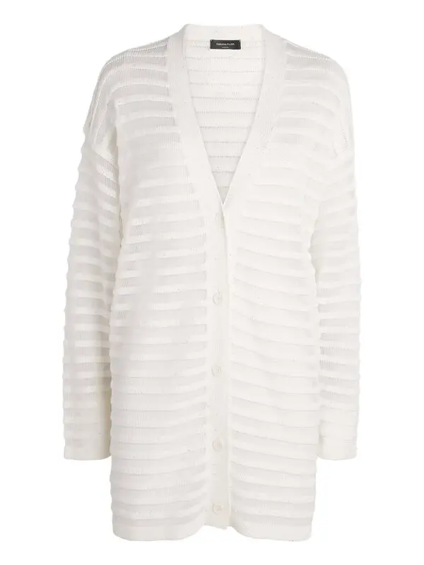 Fabiana Filippi Cotton-blend Cardigan - White