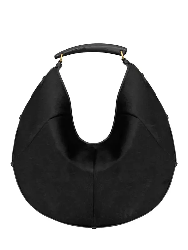 Saint Laurent Large Mombasa Shoulder Bag - Black