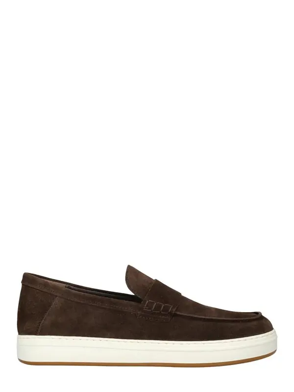 Hogan Suede H-tv Loafers - Brown