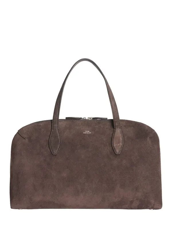 TOTEME Day Medium Suede Shoulder Bag - Brown