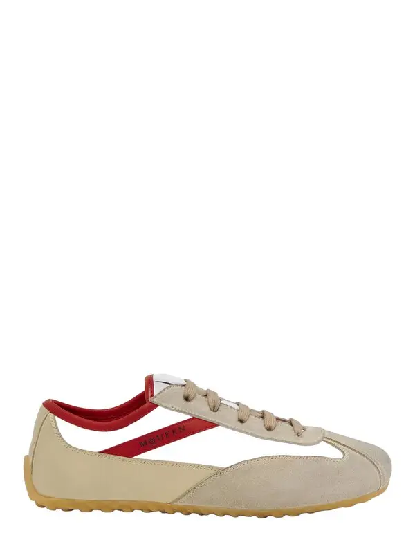 Alexander McQueen Leather Boxe Sneakers - Brown