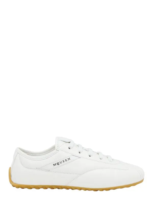 Alexander McQueen Calfskin Boxe Sneakers - Nude