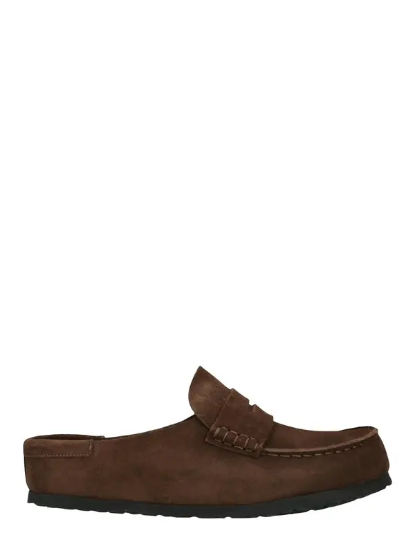 BIRKENSTOCK Suede Naples Wrapped Clogs - Brown