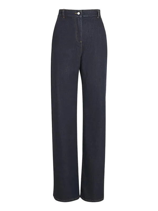Kiton High-rise Straight Jeans - Blue