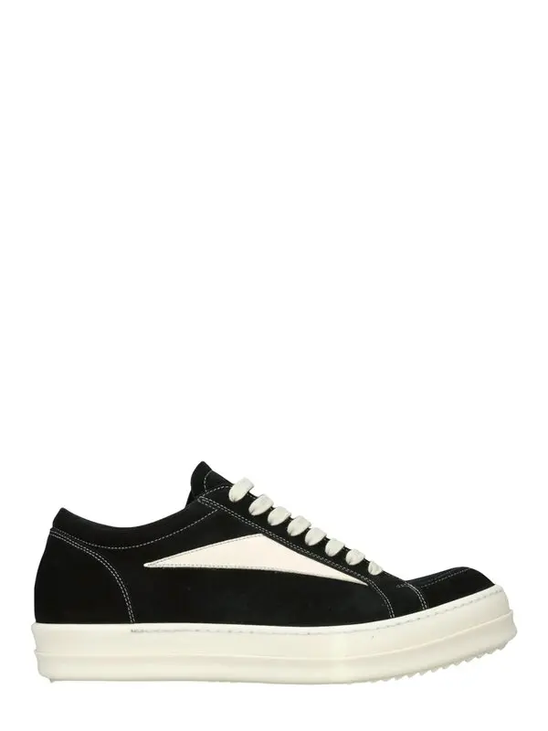 Rick Owens Suede Vintage Sneakers - Black