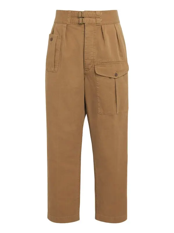 Polo Ralph Lauren Cotton Twill Cargo Trousers - Brown