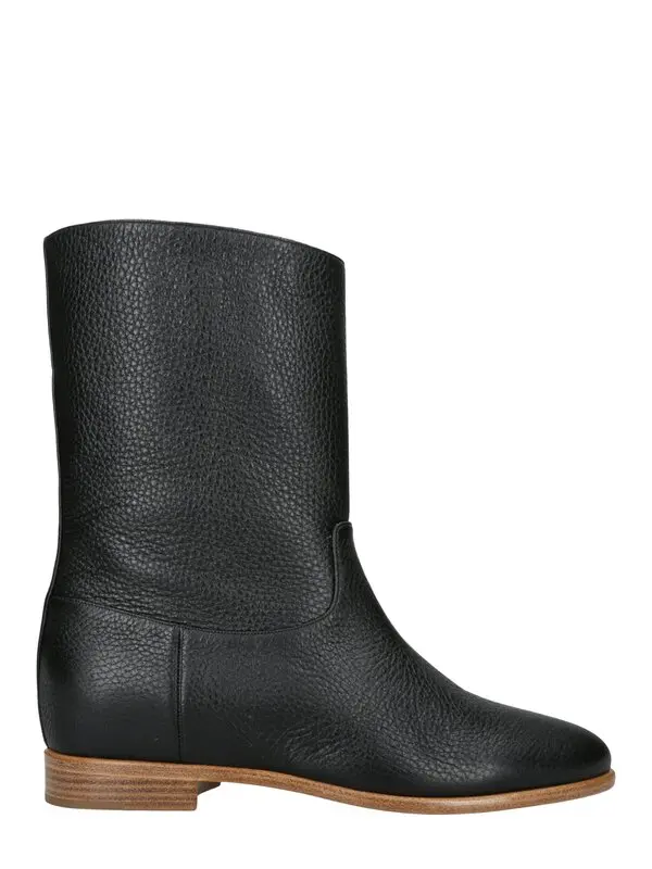 Gabriela Hearst Leather Tina Boots - Black