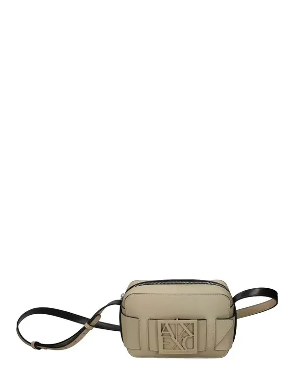 Armani Exchange Logo-detail Cross-body Bag - Neutrals