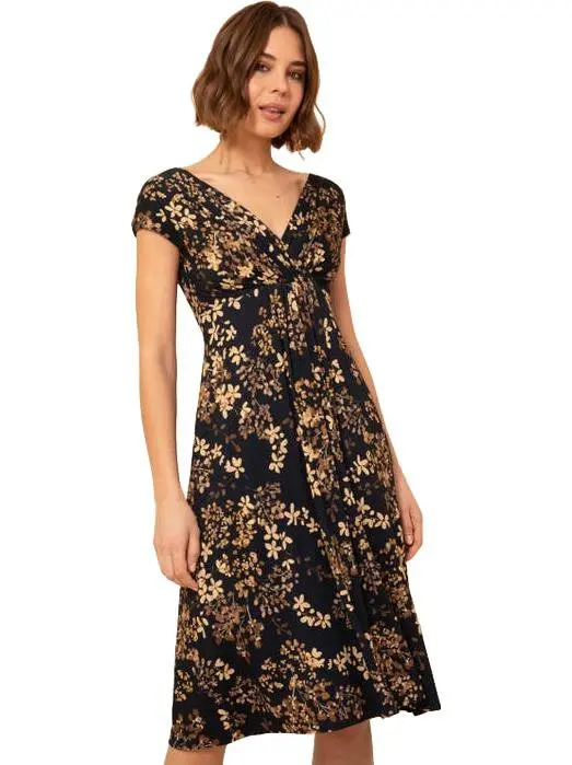 ALIE STREET LONDON Sara Midi Dress - Golden Blossom