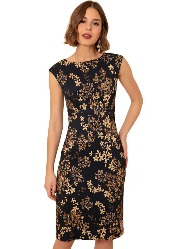 ALIE STREET LONDON Pippa Shift Dress Petite - Golden Blossom