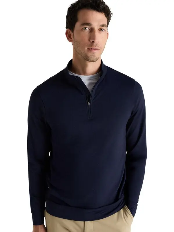 Quince Performance Golf Quarter-zip - Deep Navy