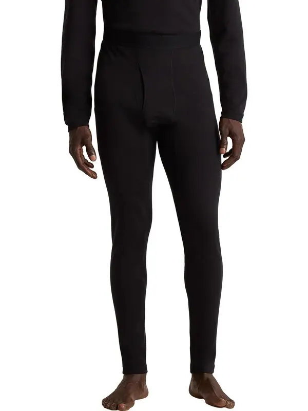 Quince 100% Merino Wool Cold Weather Base Layer Bottoms - Black