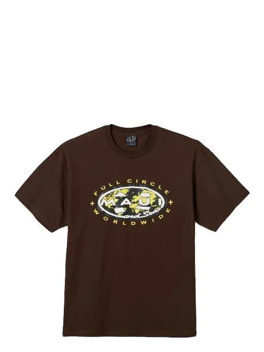 MAUI & SONS Full Circle Cotton Graphic T-shirt - Brown