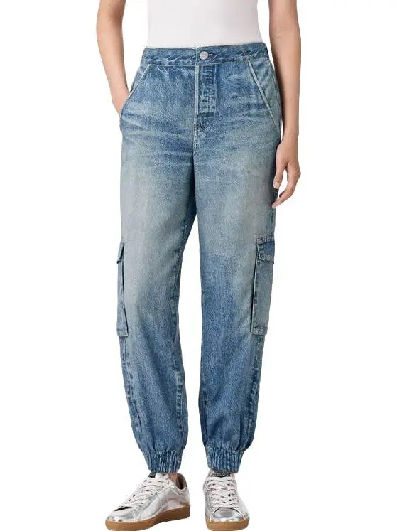 ALLSAINTS Selma Cargo Jeans - Illusion Indigo