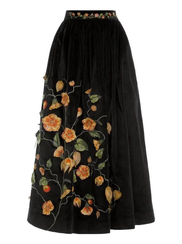 Agua Bendita Tangelo Uchuva Maxi Skirt - Multi