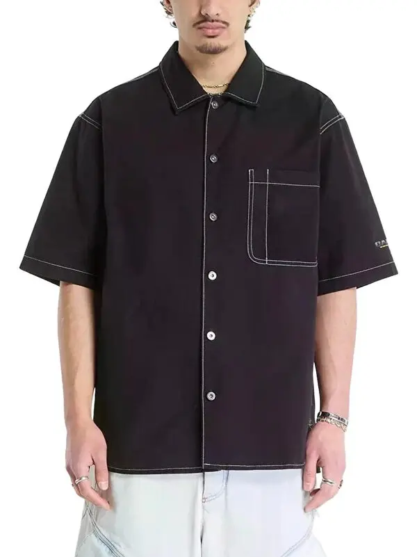 Oakley Contrast-stitch Short-sleeve Shirt - Black