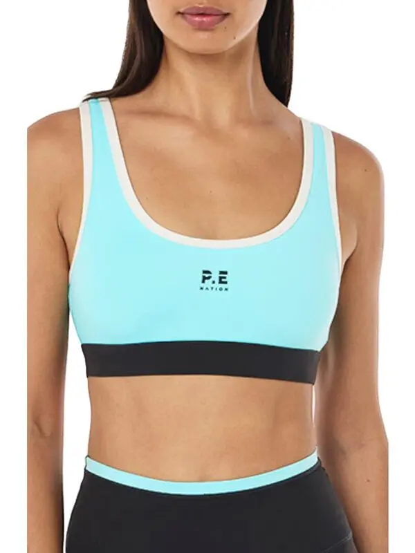 P.E Nation Pursuit Sports Bra - Aqua
