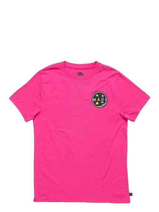 MAUI & SONS Arnold Sharkley Graphic T-shirt - Neon Pink