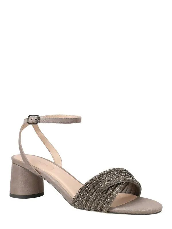 Pelle Moda Noli Ankle Strap Sandal - Pewter