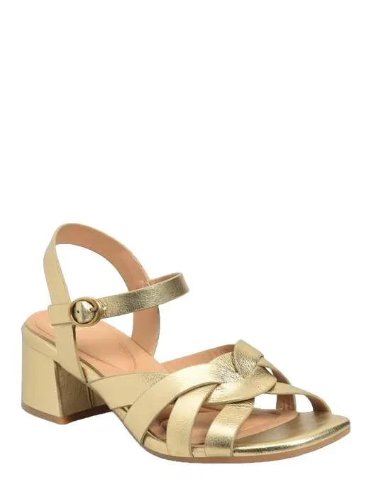 SOFFT Lindsey Ankle Strap Sandal - Gold