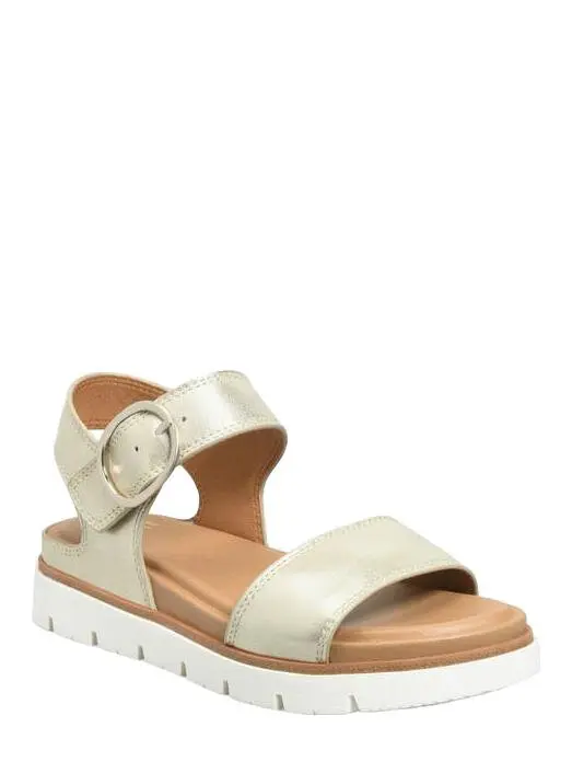 SOFFT Gweneth Ankle Strap Platform Sandal - Platino