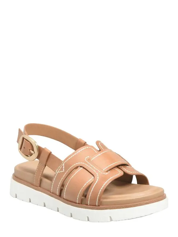 SOFFT Goldie Slingback Platform Sandal - Luggage