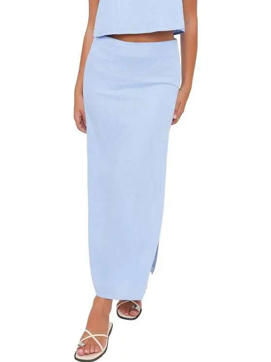 PETAL & PUP Madison Maxi Skirt - Blue