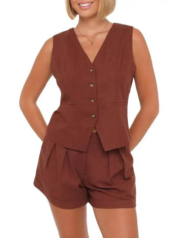 PETAL & PUP Bell Vest - Brown